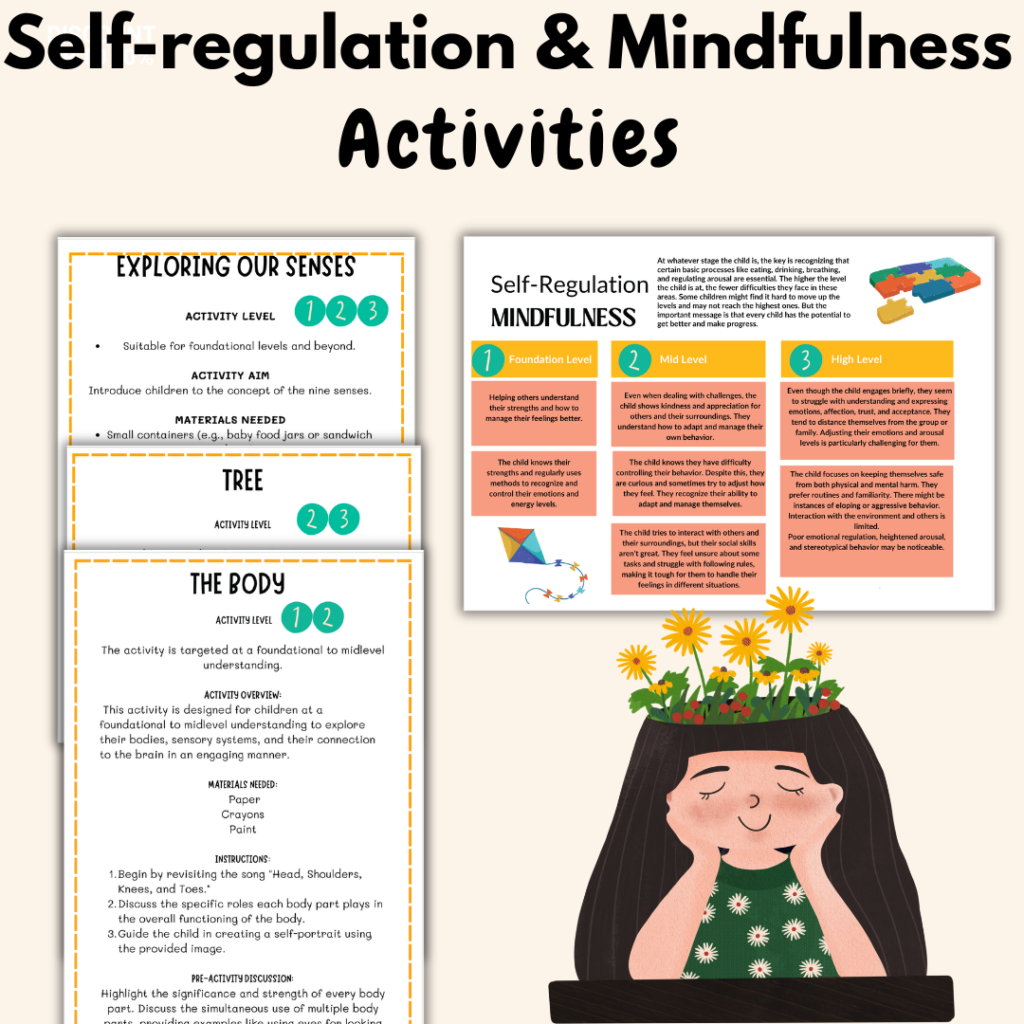 Self-regulation & Mindfulness Activities - Therapy Sheets